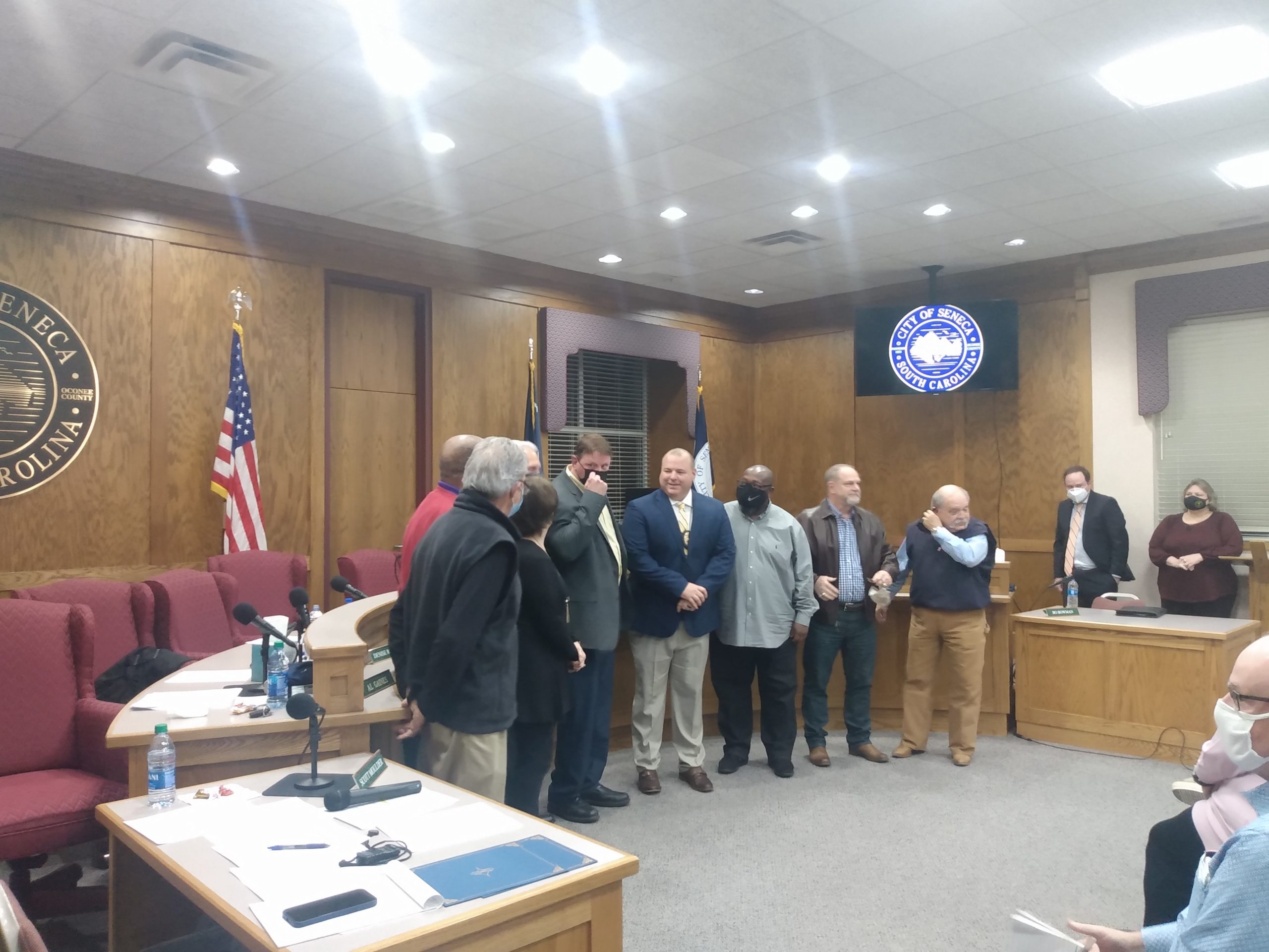 New Seneca Police Chief Casey Bowling Took Oath of Office Tuesday Night ...